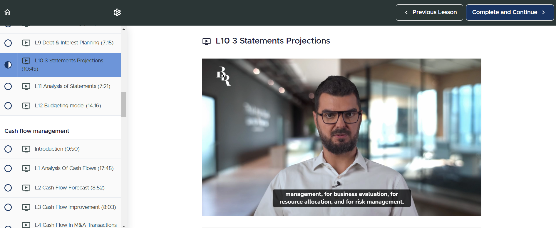 Corporate Finance Modeling Course